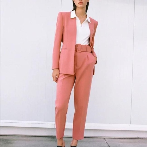 Zara | Jackets & Coats | Zara Basic Blazer And Basic With Matching Wide ...